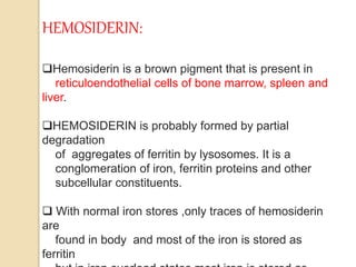iron staining. | PPTX | Blood Disorders | Diseases and Conditions