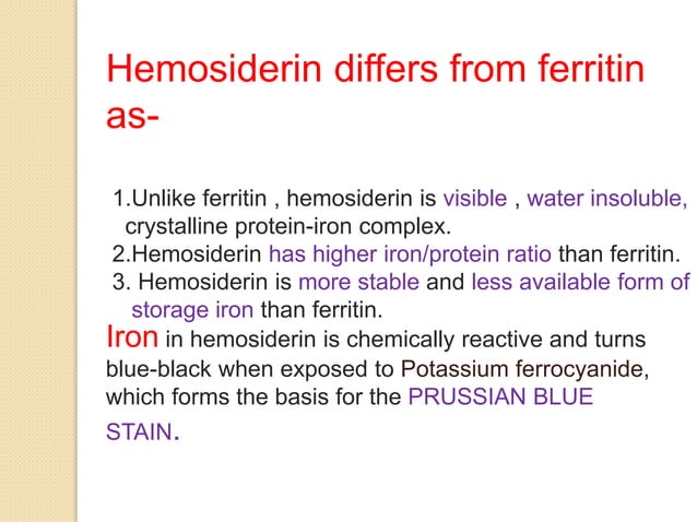 iron staining. | PPTX | Blood Disorders | Diseases and Conditions