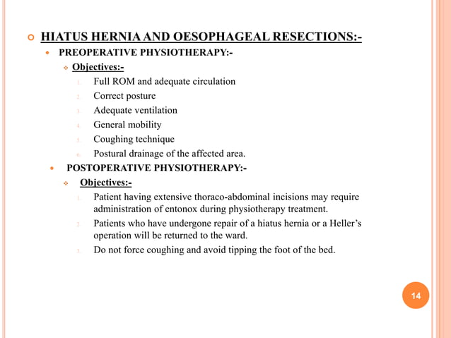 PT in thoracic surgery | PPTX