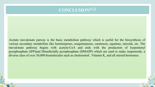 Acetate mevalonate pathway | PPTX