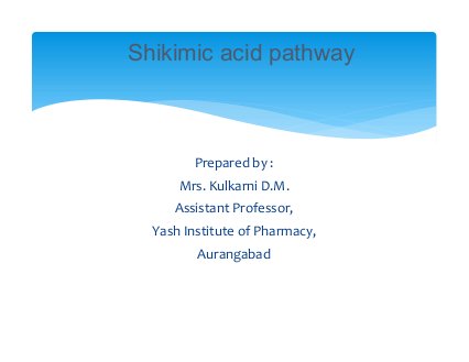 Shikimik acid pathway | PDF