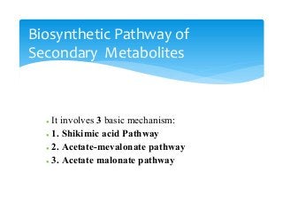 Shikimik acid pathway | PDF