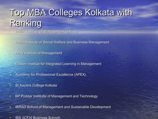 Shiksharambh provides top mba colleges in kolkata | PPT | Business Administration | Business