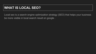 SEARCH ENGINE OPTIMIZATION | PPT