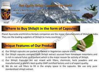 Shilajit - Presentation | PPTX