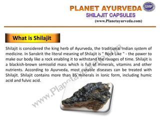 Shilajit - Presentation | PPTX