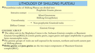 SHILLONG PLATEAU - Geological History of Precambrian Craton.pptx