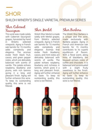 Shiloh Winery Catalog | PDF