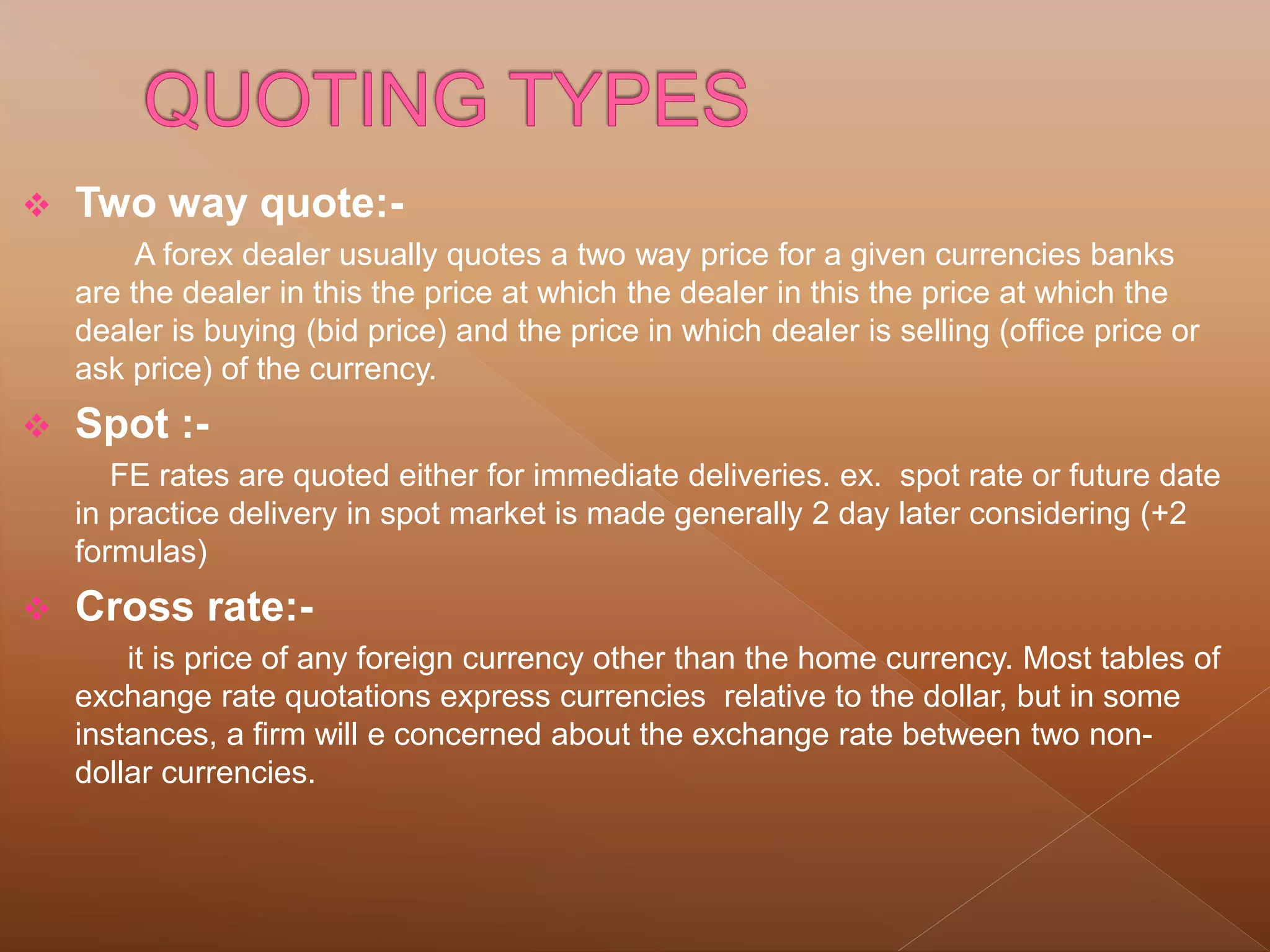 Foreign Exchange Quotation – Direct & Indirect | PPTX