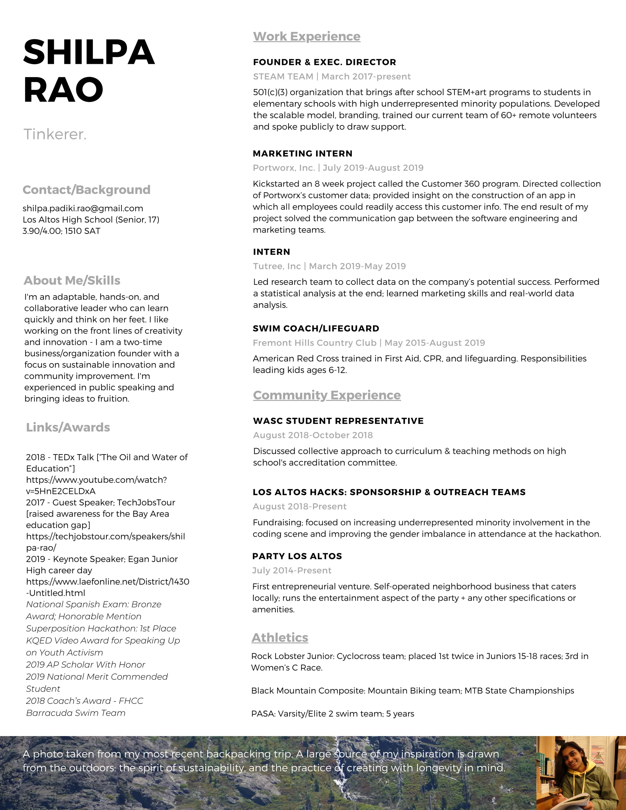 Shilpa Rao: Resume | PDF