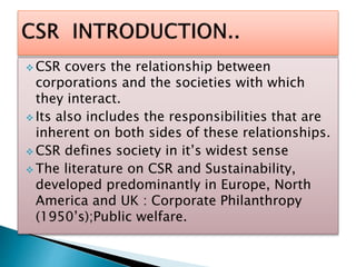 CORPORATE SOCIAL RESPONSIBILITY ARGUMENTS FOR AND AGAINST | PPTX