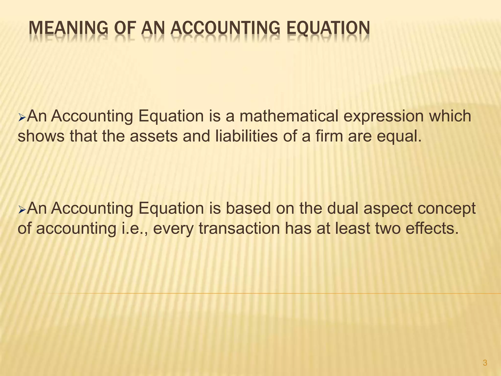 Shilpi accounting equations ppt | PPTX