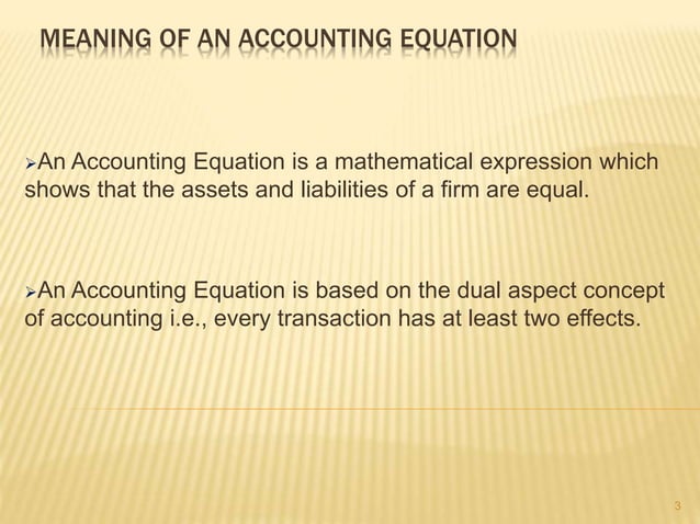 Shilpi accounting equations ppt | PPTX