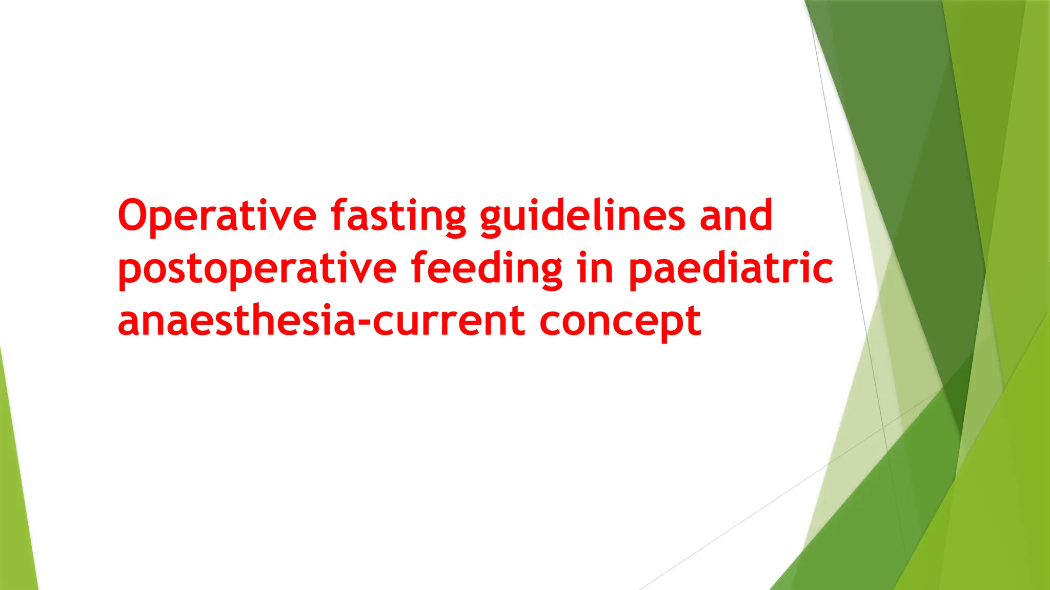 Occurence of postoperative nausea and vomiting vs conventional feeding.pptx