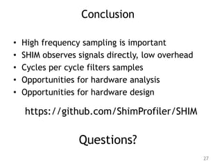Computer Performance Microscopy with SHIM | PPTX | Operating Systems ...