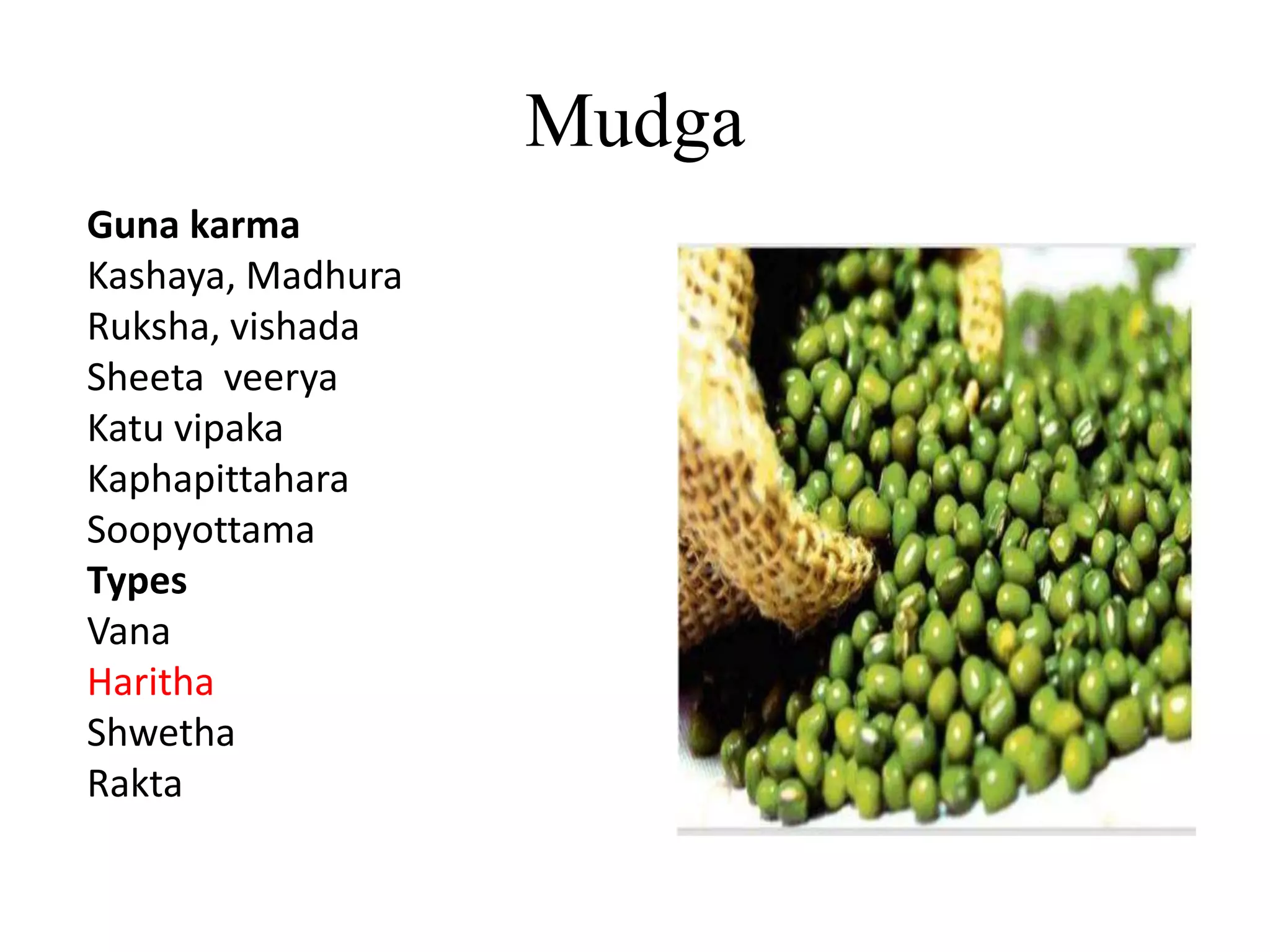 Shimbi dhanya Varga and Comparison with todays food items Ayurveda ...
