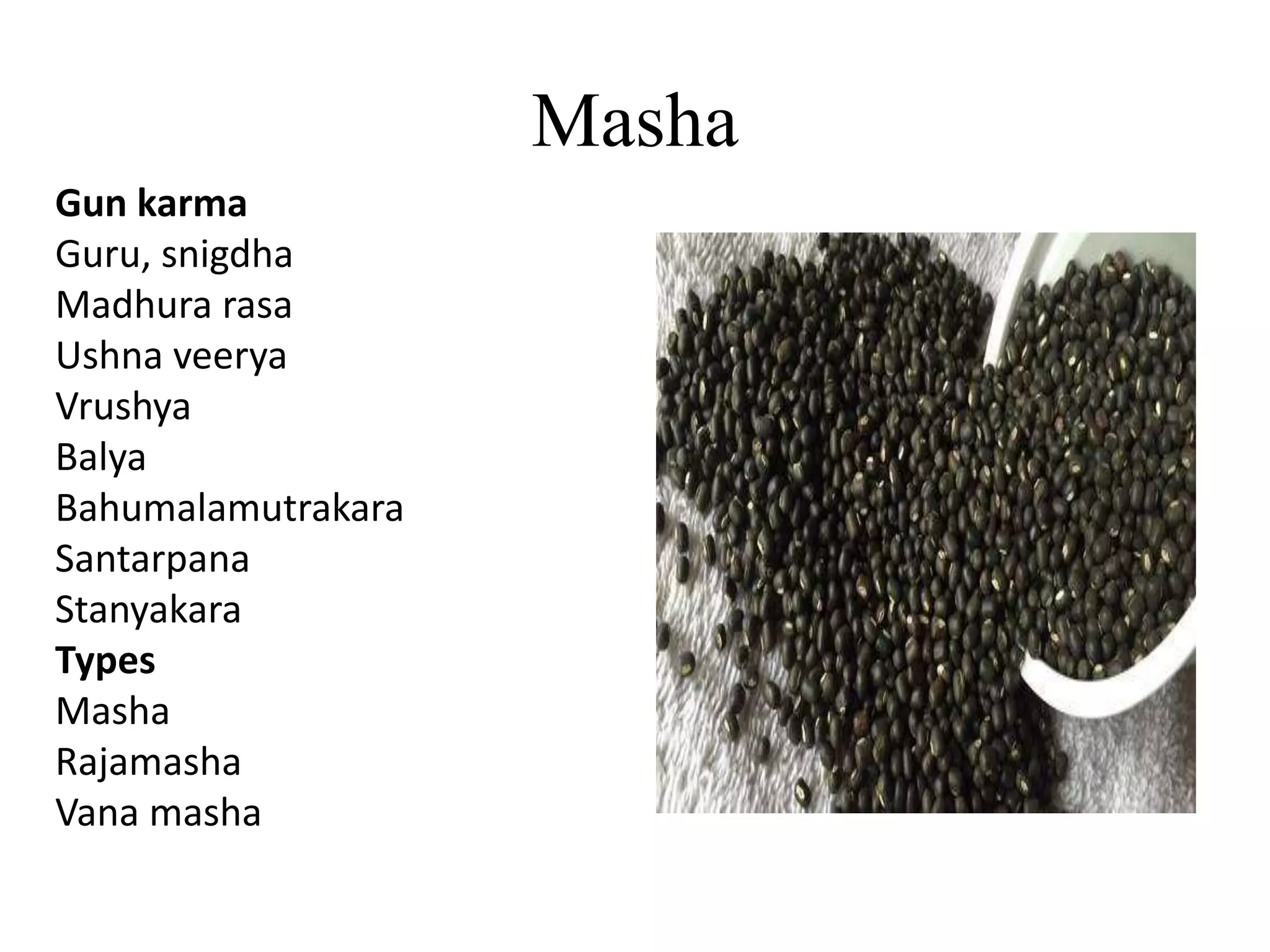 Shimbi dhanya Varga and Comparison with todays food items Ayurveda ...