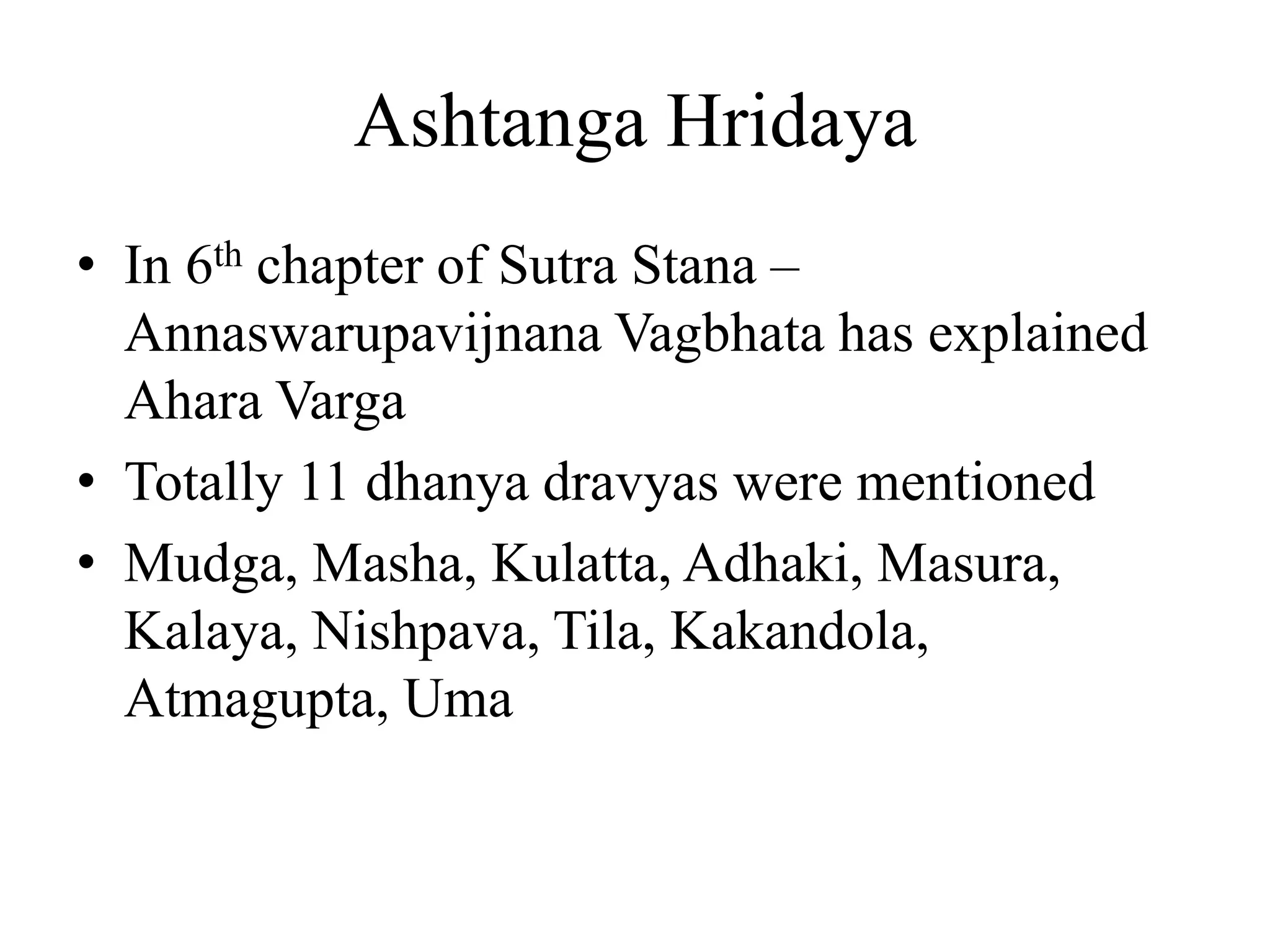 Shimbi dhanya Varga and Comparison with todays food items Ayurveda ...