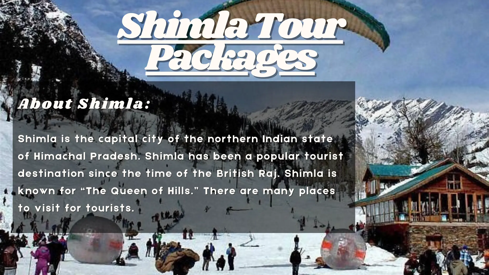 Shimla Tour Best Packages For Tourist | PPT