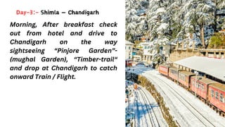 Explore the Best Shimla Tour Package for Unforgettable Trip | PPT