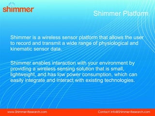 Real Life In Real Time - Shimmer Research | PPT
