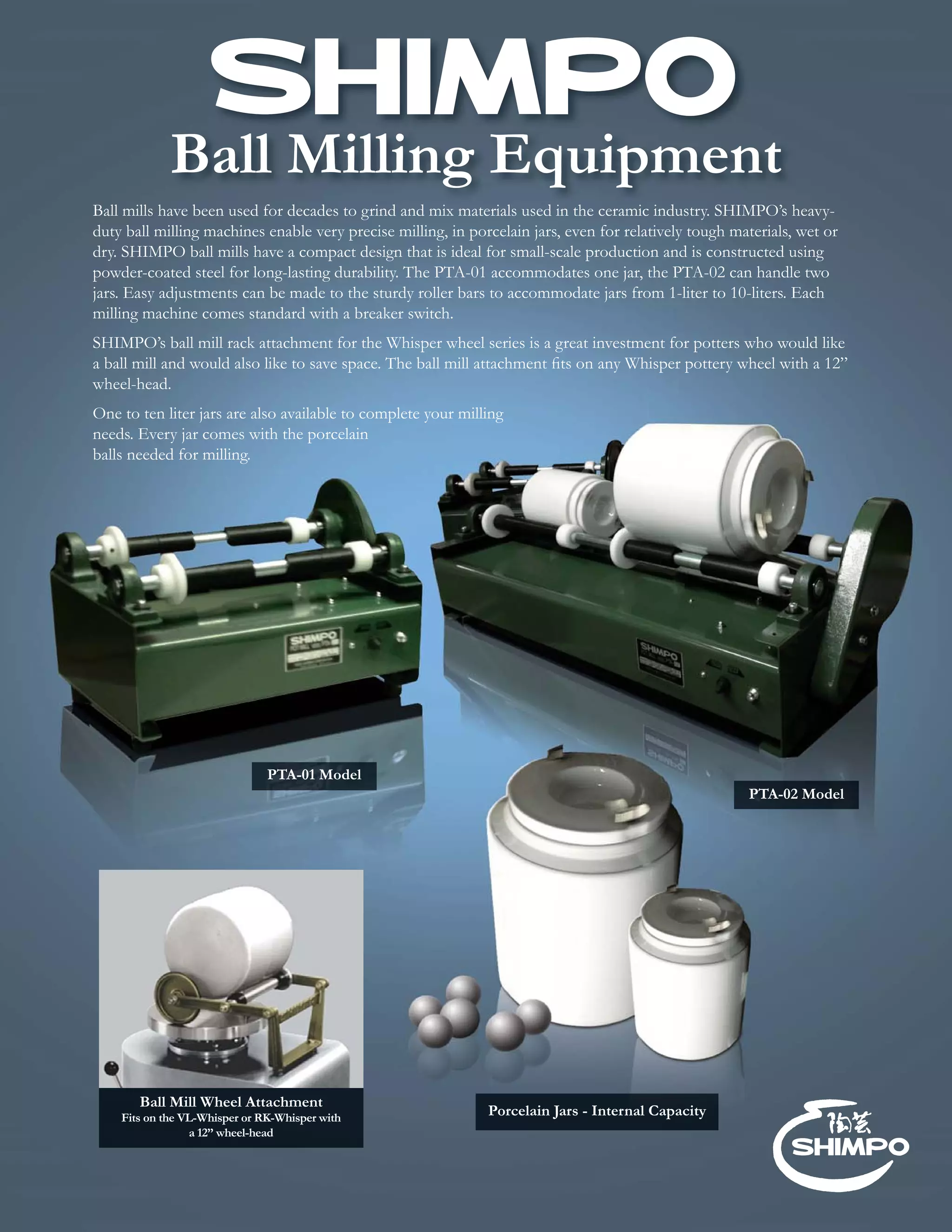 Shimpo ballmill equipment | PDF