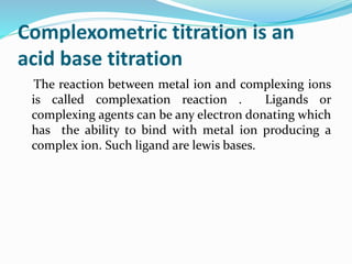 complexometric titration | PPTX