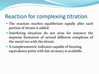 complexometric titration | PPTX