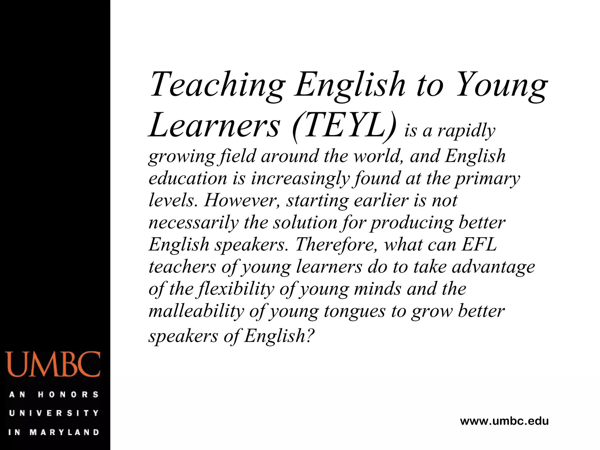 Best Practices for Teaching English to Young Learners by Joan Shin ...
