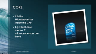 CUDA CORE PROCESSOR | PPT