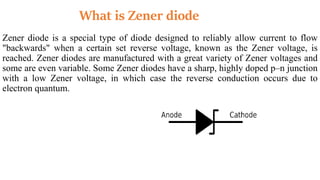 half wave rectifier and voltage double and zener diode | PPTX