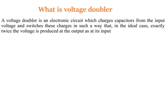 half wave rectifier and voltage double and zener diode | PPTX