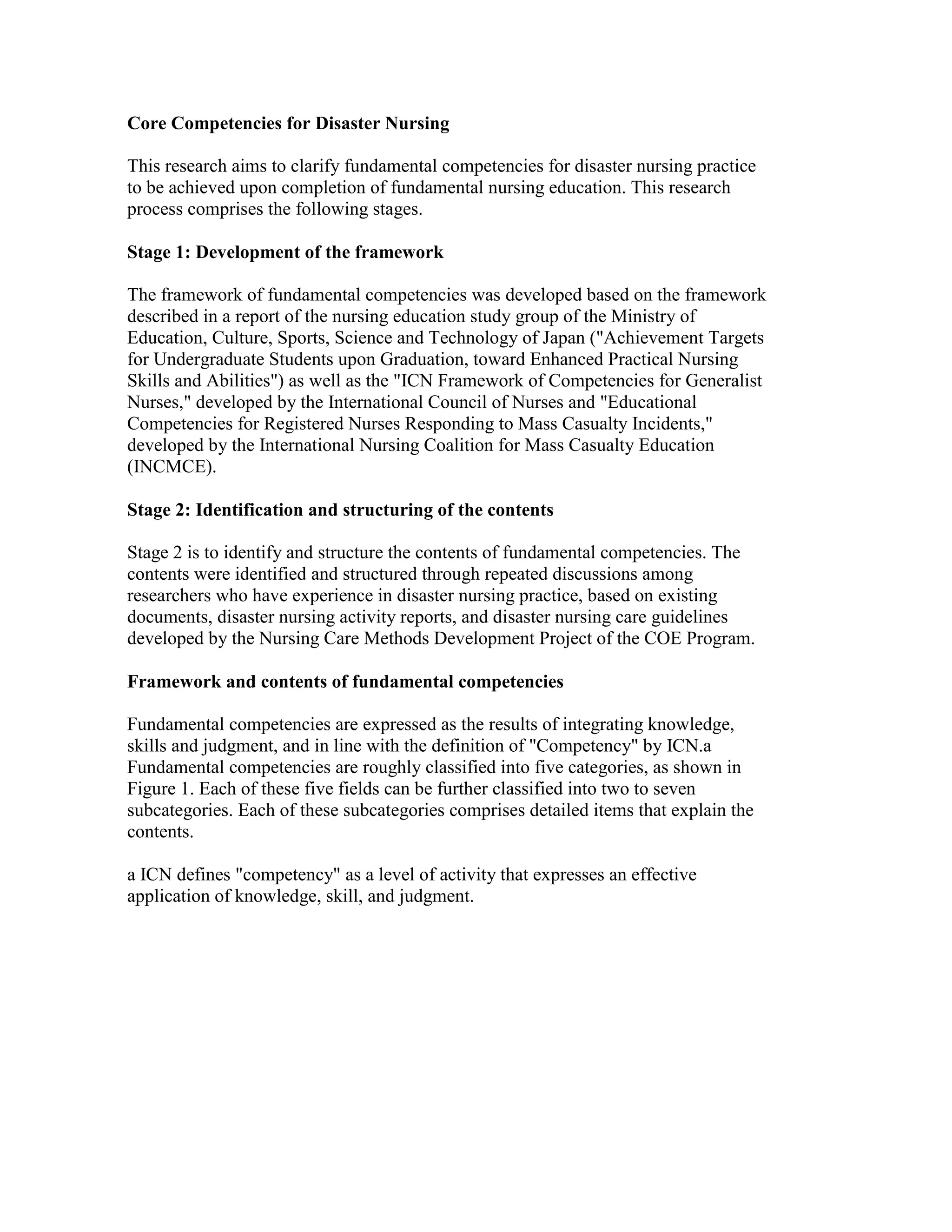 Shine, c ore competencies | DOCX