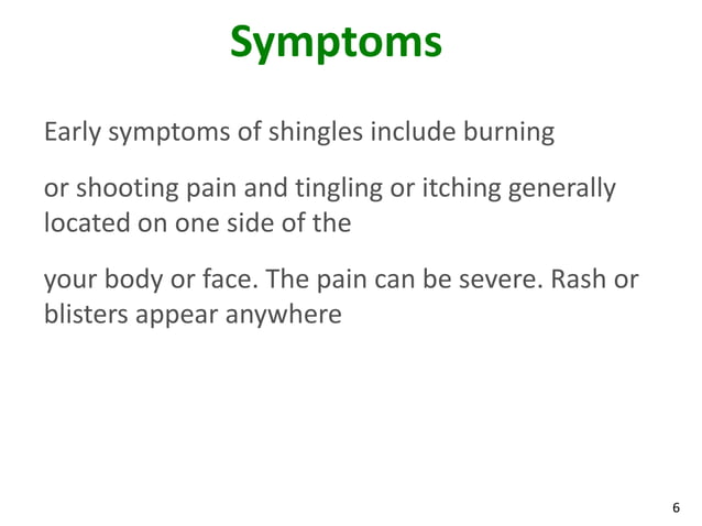 Shingles | PPTX | Infectious Diseases | Diseases and Conditions