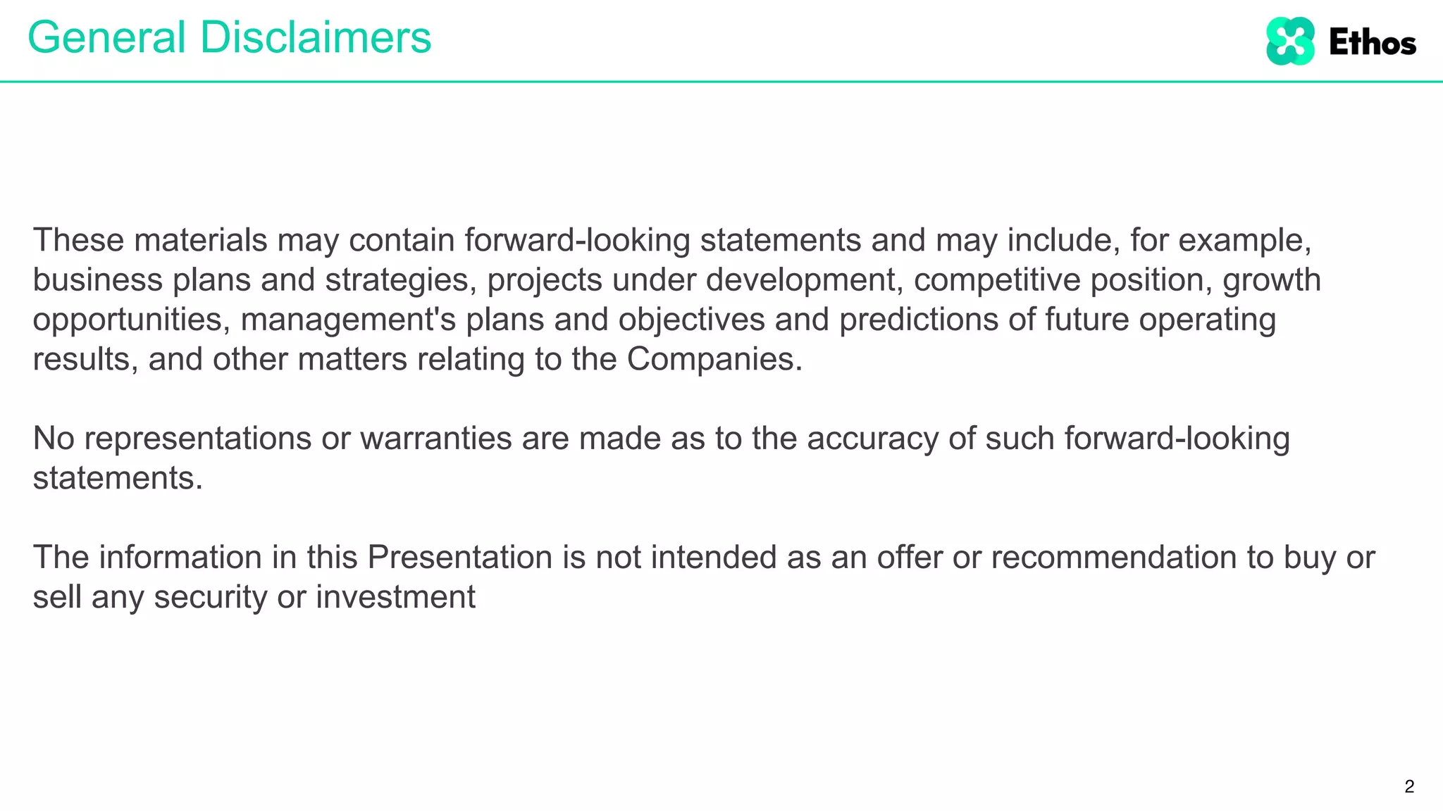 The Road Ahead: Strategic Overview on the Ethos Bedrock Enterprise ...