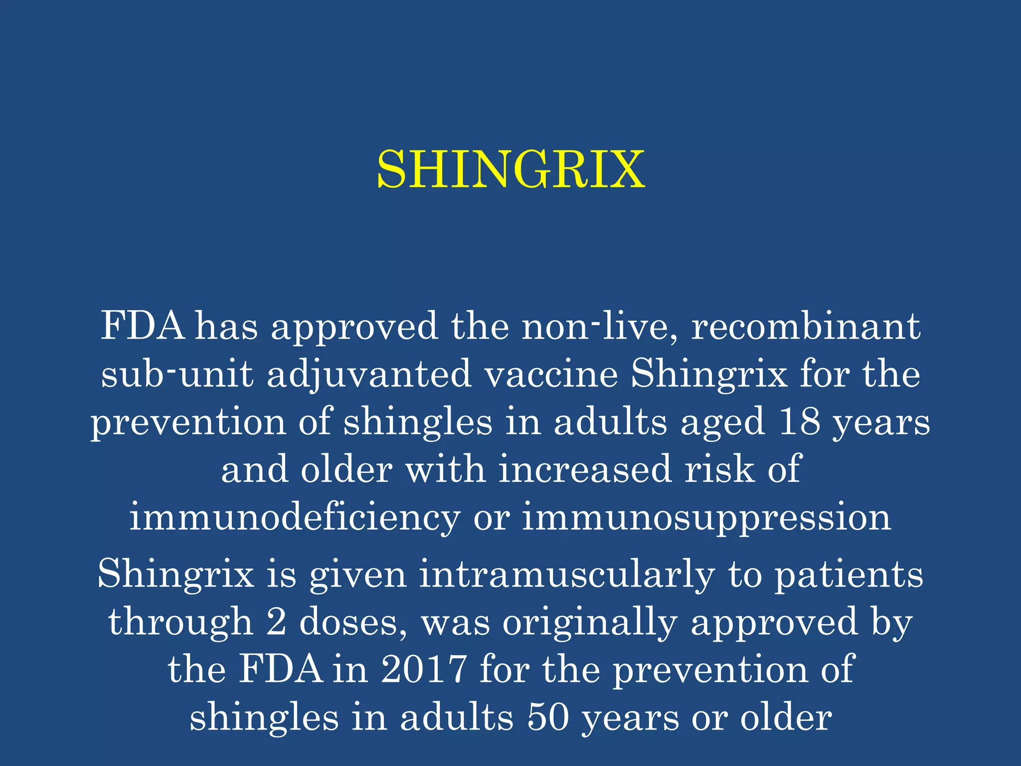 (Dr HA) FDA approves SHINGRIX for Prevention of Shingle / Bs Võ Hoàng ...