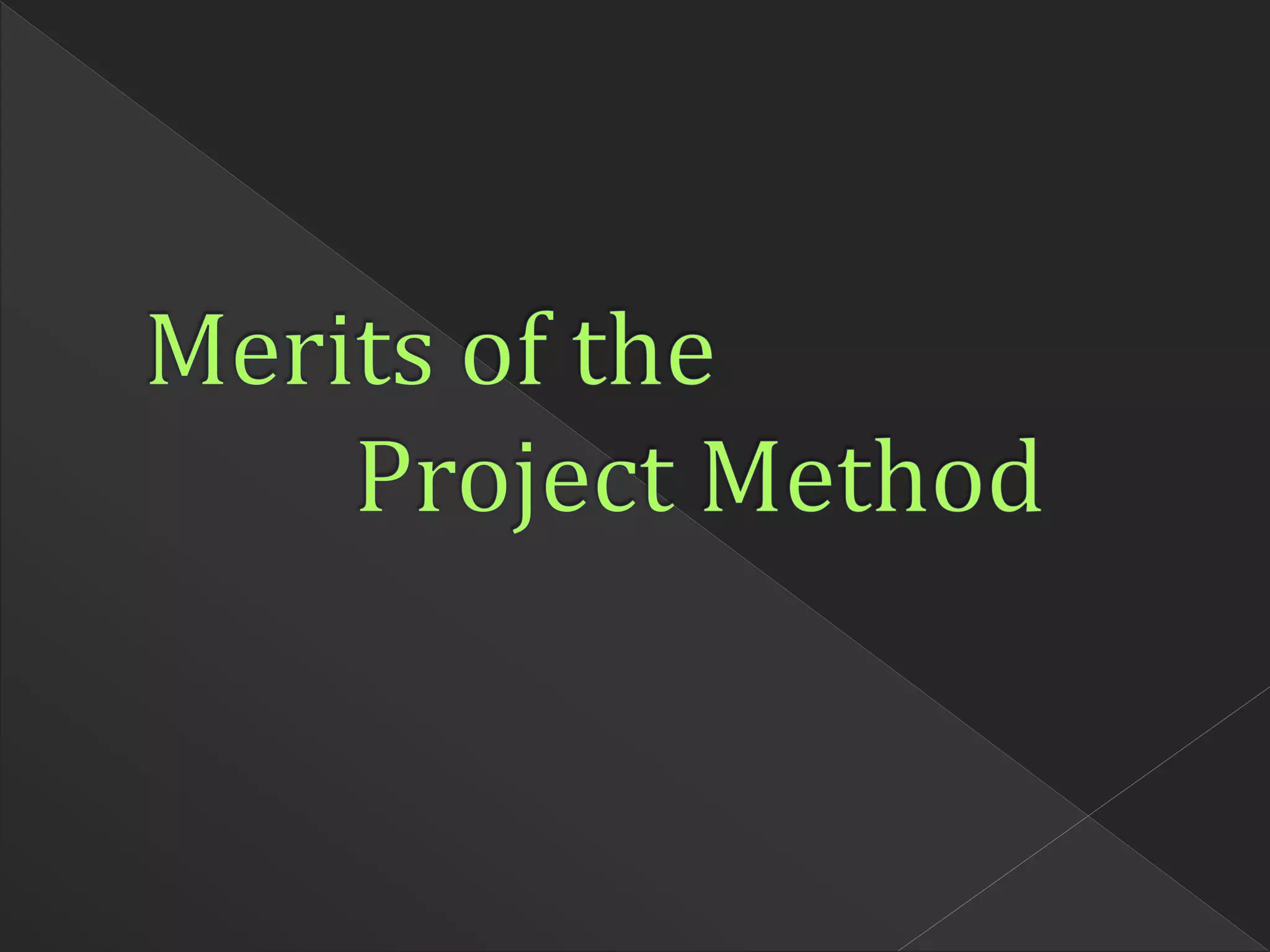 PROJECT METHOD | PPTX