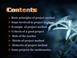 PROJECT METHOD | PPTX