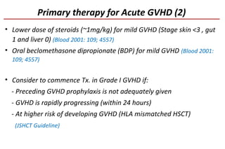 Shinichiro Okamoto Progress in the Management of Acute GVHD | PPT