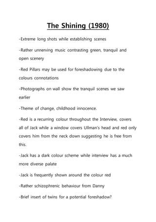 The Shining Notes | PDF