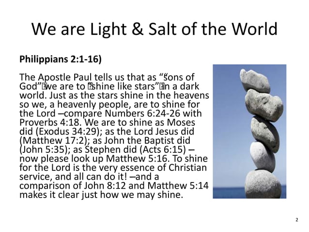 Shining in life as light | PPTX