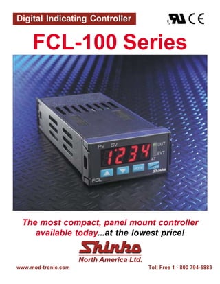 Shinko FCL Series 1/32 DIN Digital Temperature Controller - Available ...