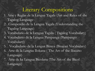 SPANISH AND PRE-COLONIAL TEXT PHILIPPINE LITERATURE | PPTX