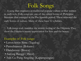 SPANISH AND PRE-COLONIAL TEXT PHILIPPINE LITERATURE | PPTX