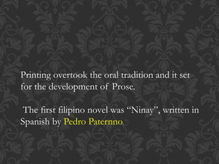 SPANISH AND PRE-COLONIAL TEXT PHILIPPINE LITERATURE | PPTX