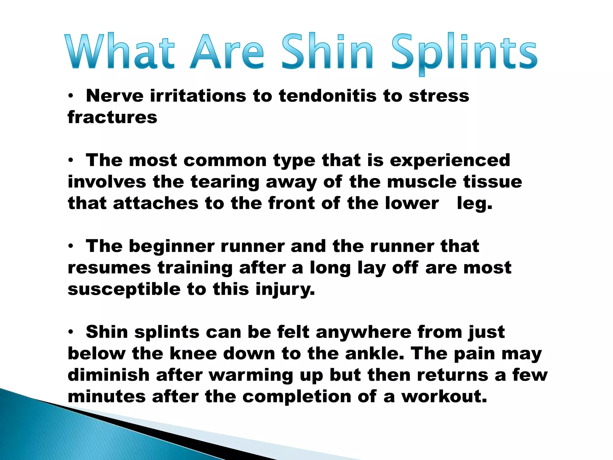 Shin splints powerpoint | PPTX