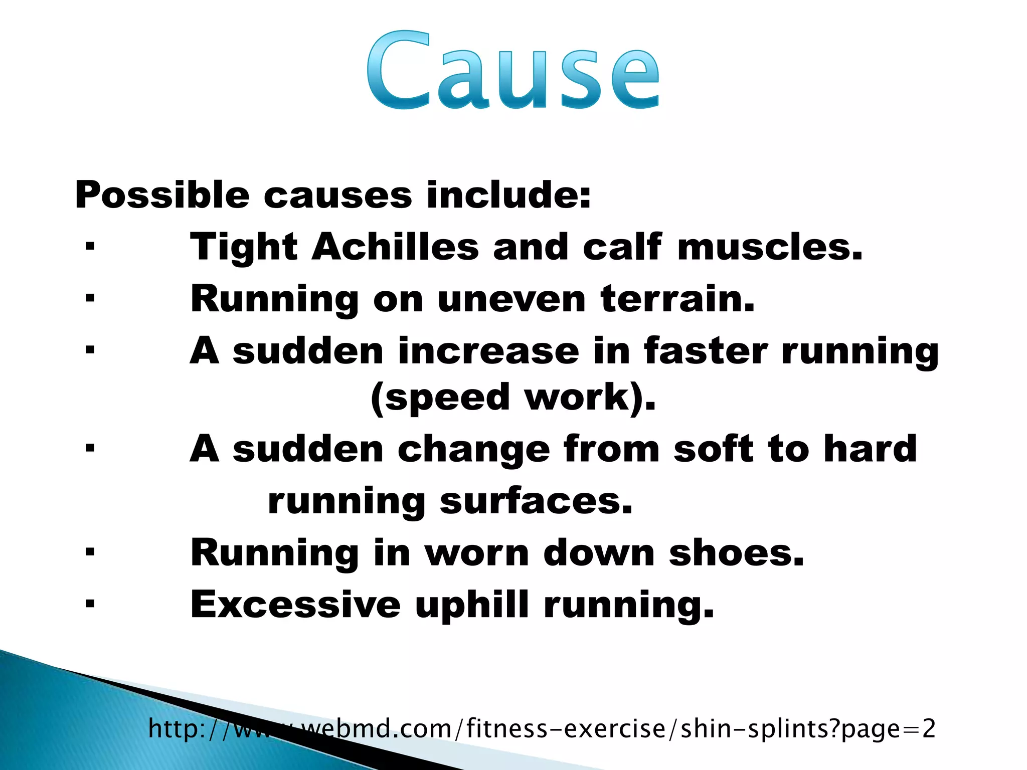 Shin splints powerpoint | PPTX