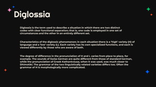 Language Choice in Multilingual Communities | PPT