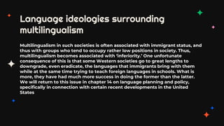 Language Choice in Multilingual Communities | PPT