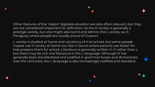 Language Choice in Multilingual Communities | PPT